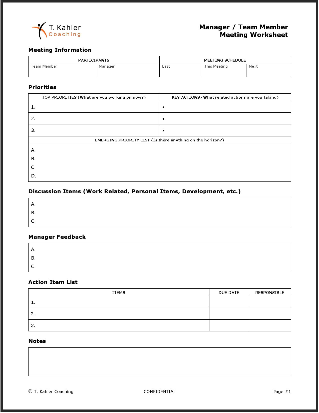 Forms and Worksheets | T. Kahler Coaching, LLC