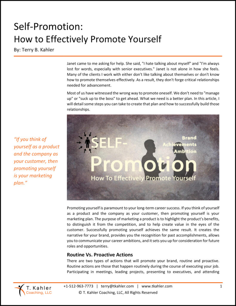 Free Downloads - T. Kahler Coaching, LLC