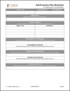 Forms and Worksheets - T. Kahler Coaching, LLC
