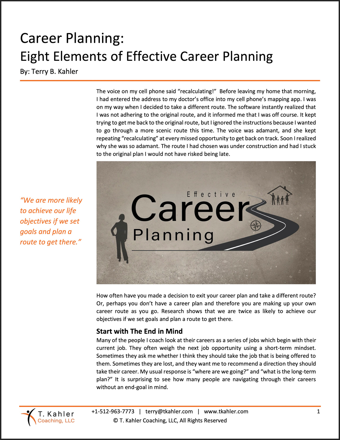 Free Downloads - T. Kahler Coaching, LLC